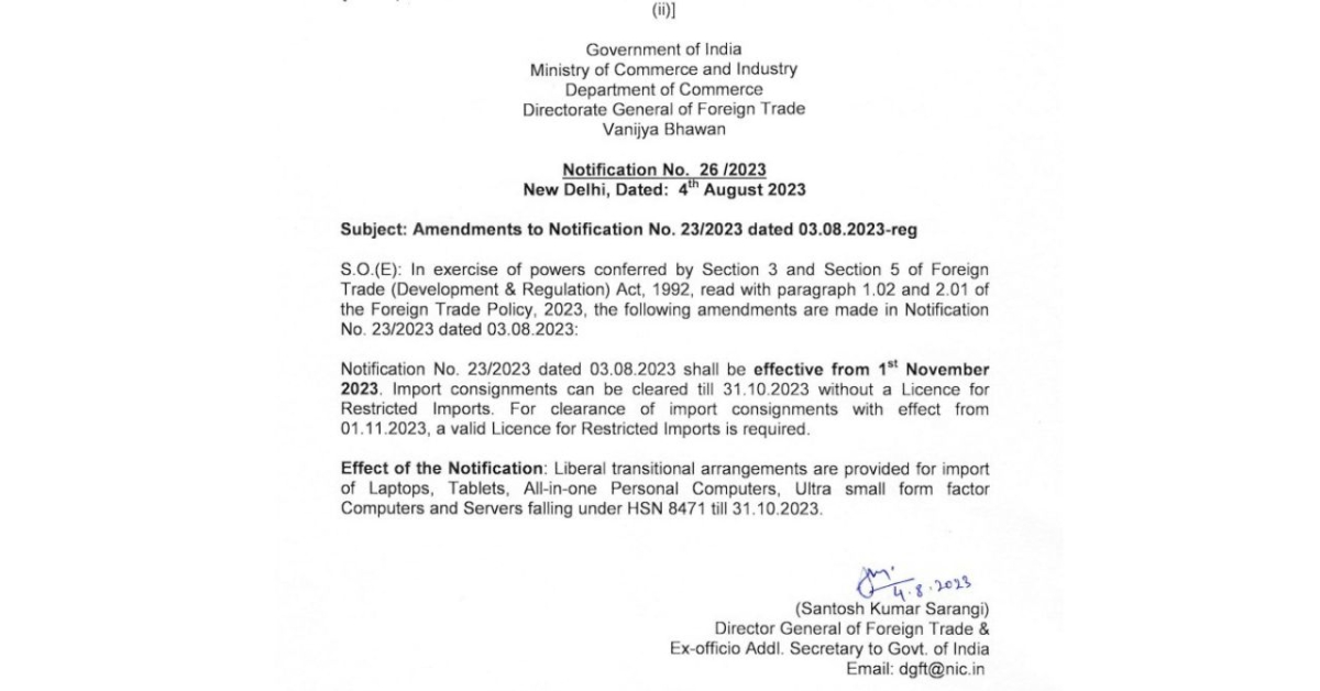 Why Indian Govt. Ban Import Of Laptops & Tablets